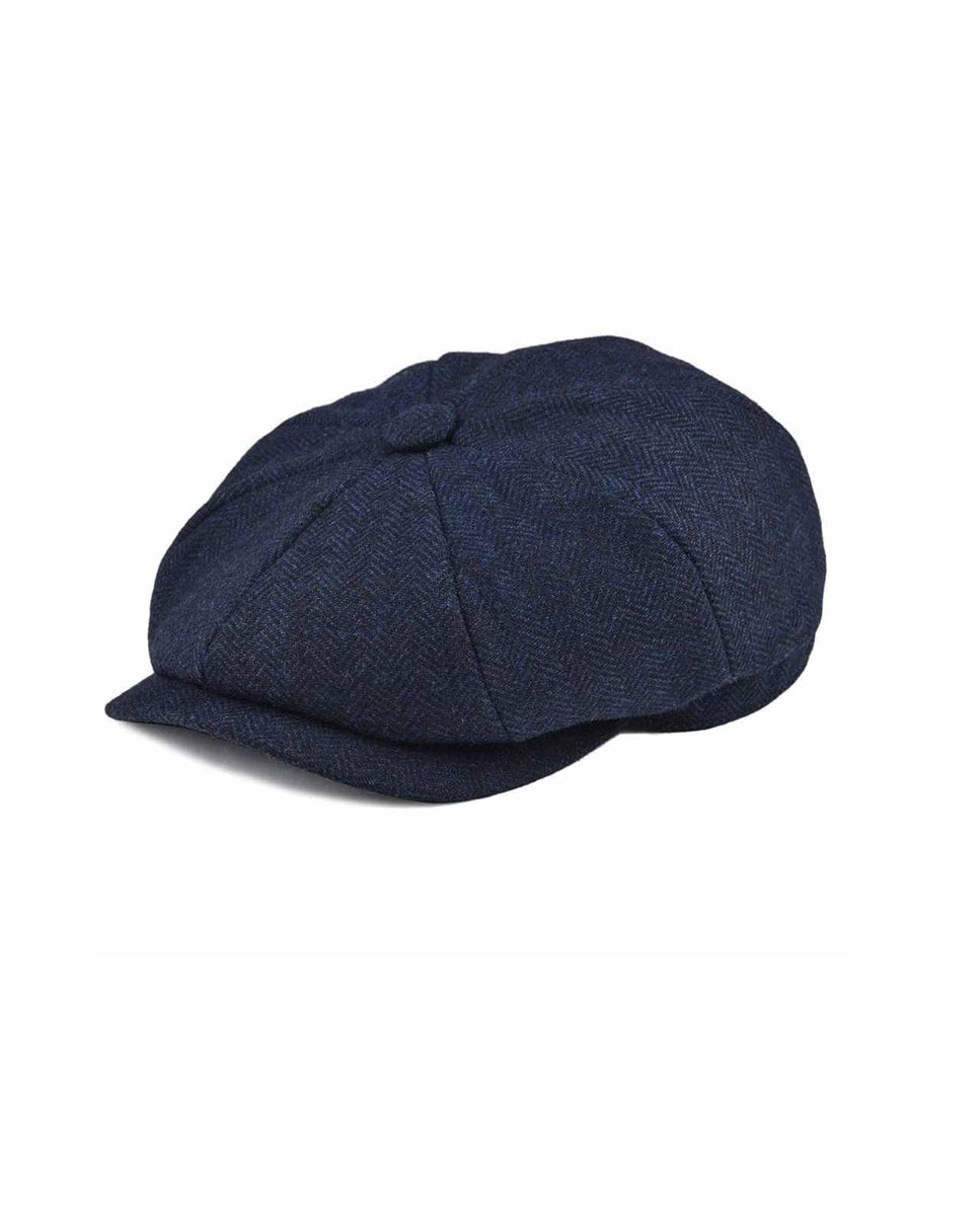NAVY BLUE TWEED CAP – Little & Loom